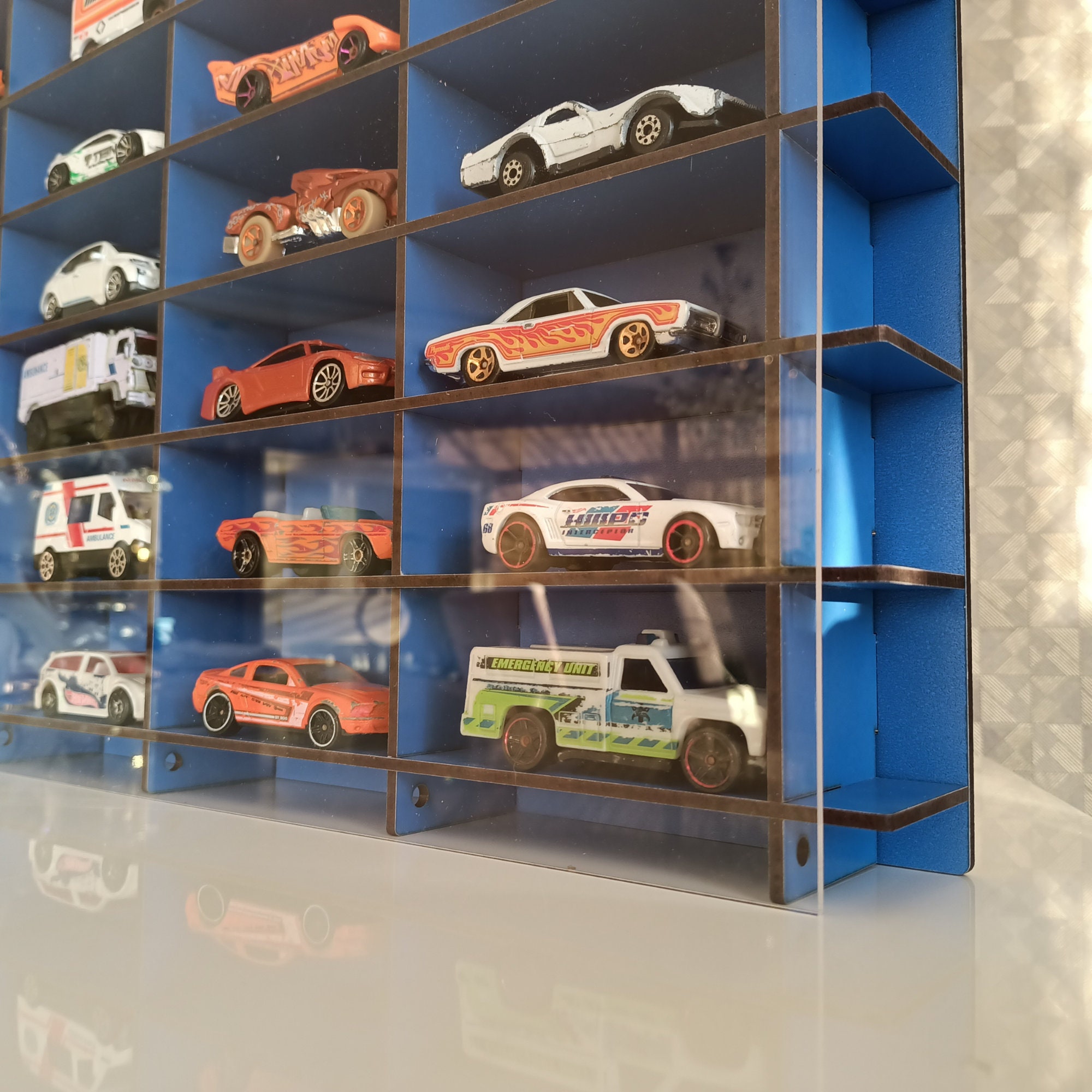 Toy Car Truck Display Case: Hot Wheels, Matchbox Storage Garage - Etsy