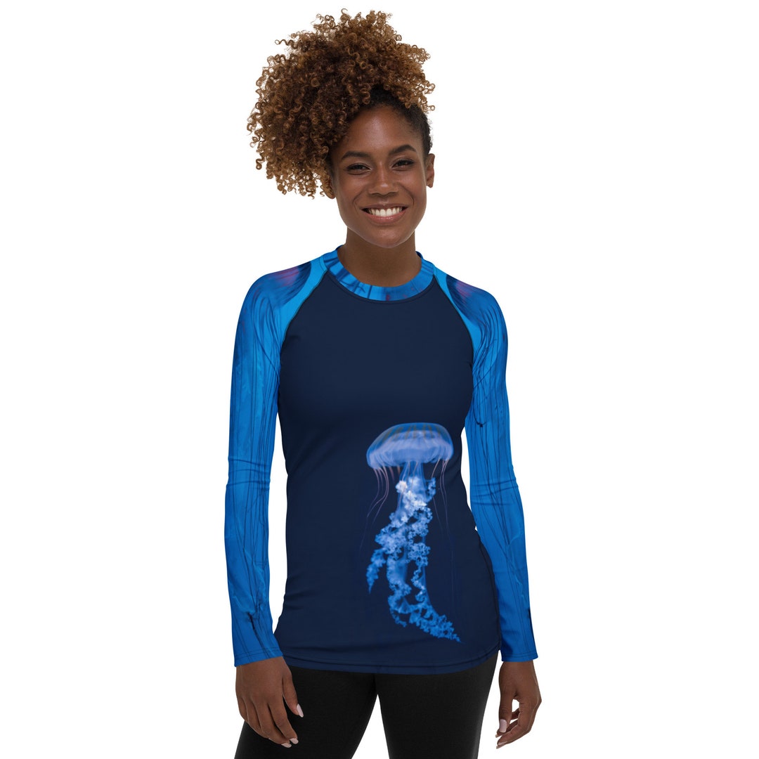 Marine Aesthetic Statement Long Sleeve Rash Guard Shirt - Etsy