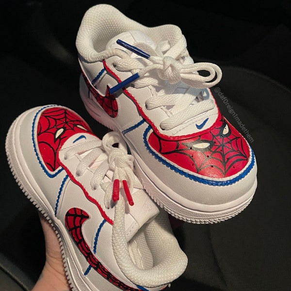 Nike Air Force 1 Customs Red - Etsy