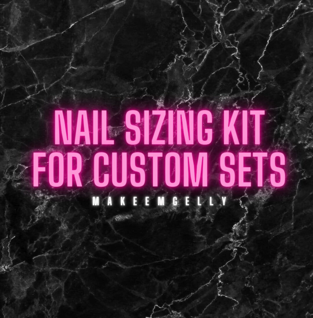 Nail Sizing Kit for Custom Sets All Shapes and Lengths - Etsy