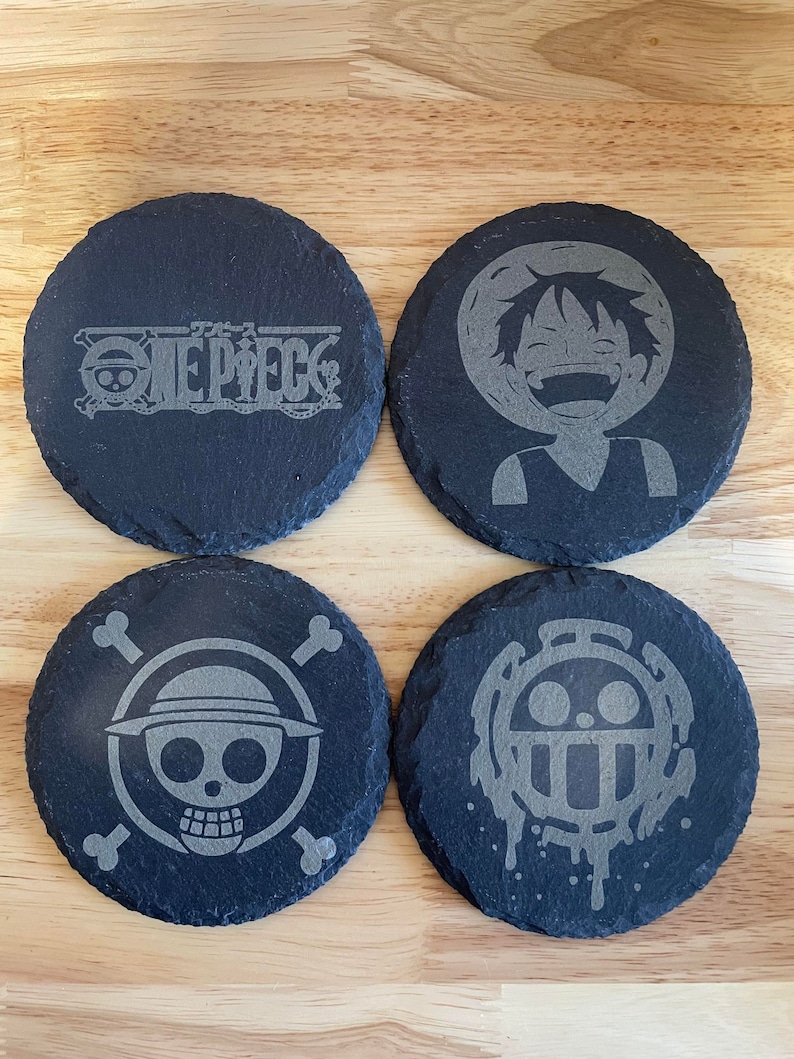 Anime Coaster Set Inspired by Anime's One Piece - Etsy