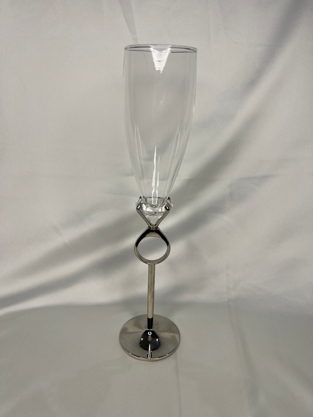 Diamond Ring Champagne Flute. Wedding/ Engagement. Special Occasion. - Etsy