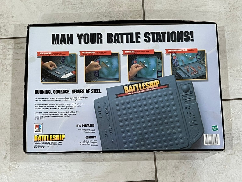 Battleship Game War Ship Games 1990s Board Game Milton - Etsy
