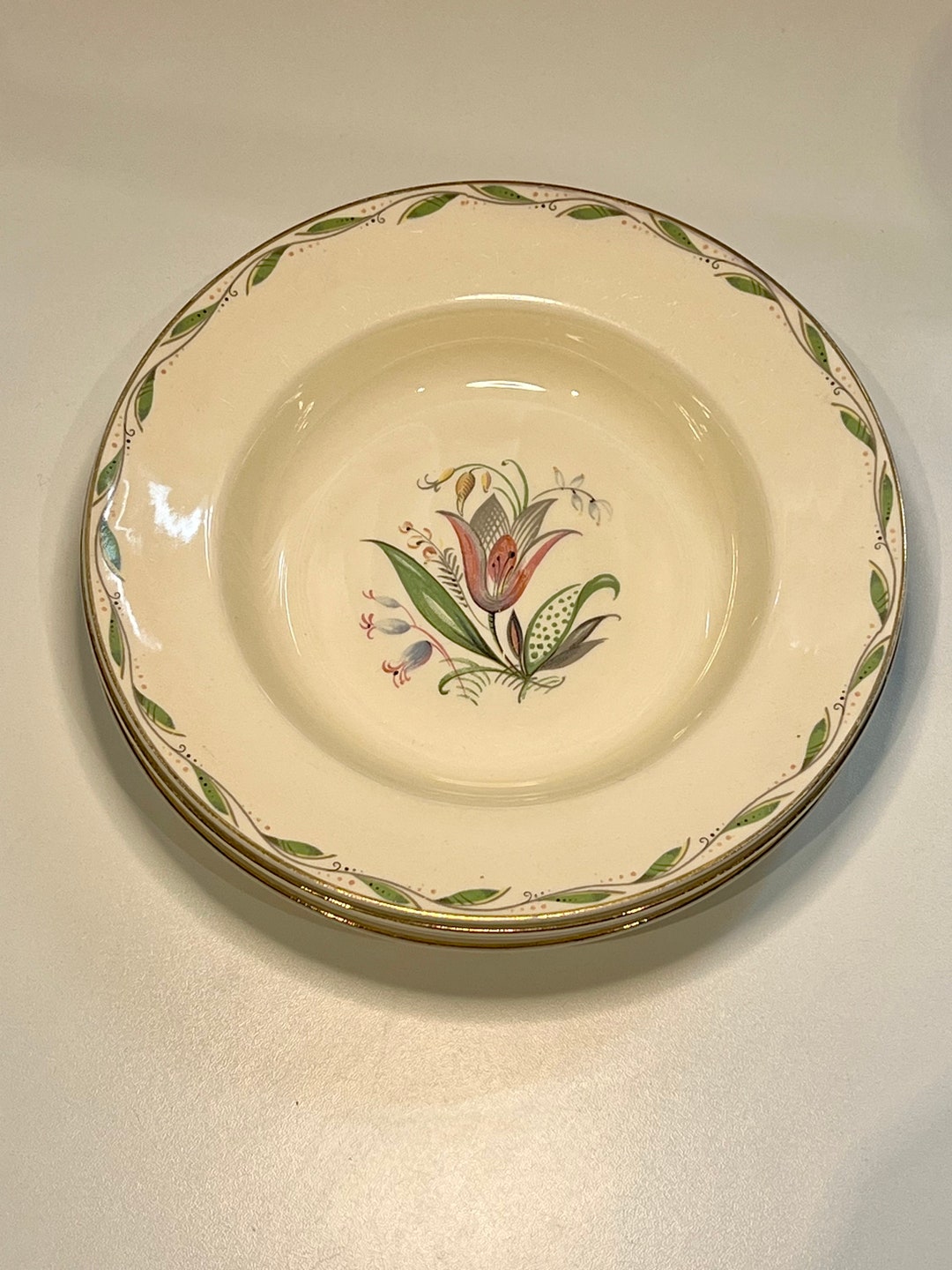 Vintage Burleigh Ware Cereal Bowls 'princess' Design. 4 Available ...