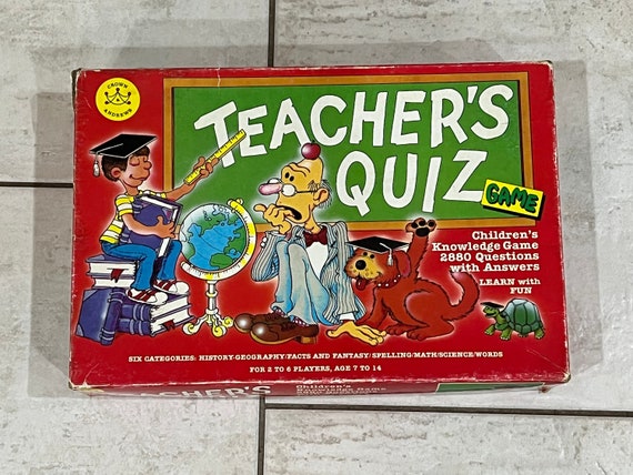 Rare Teachers Quiz Board Game Vintage 1984 Crown & Andrews - Etsy