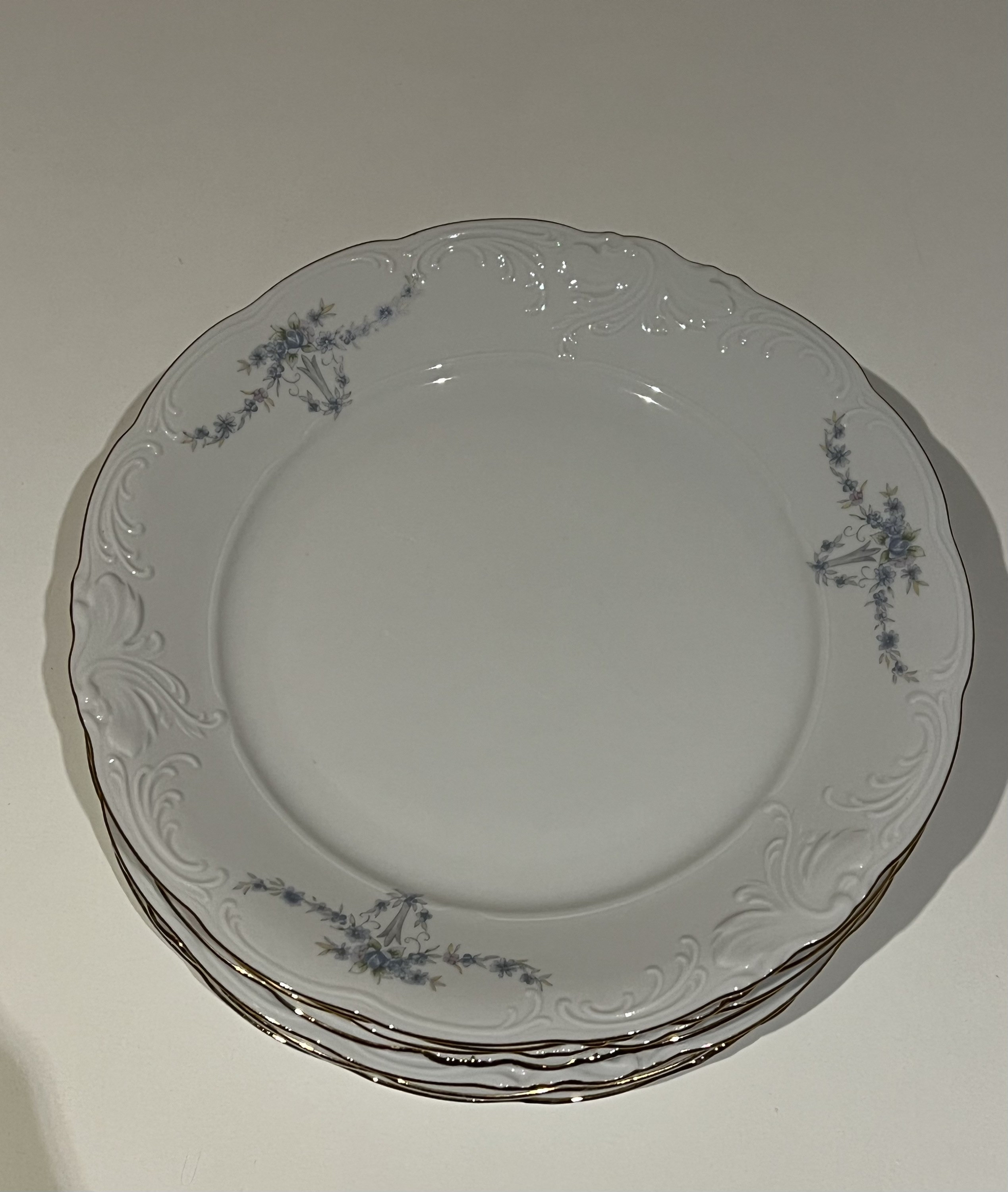 Wawel, Harbro, Chodziez Blue Floral Dinner Plates, Made in Poland - Etsy