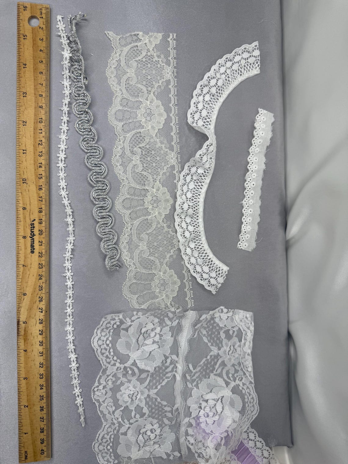 30 Pieces of Vintage Lace Scrap Pack, for Slow Stitching, Journals ...