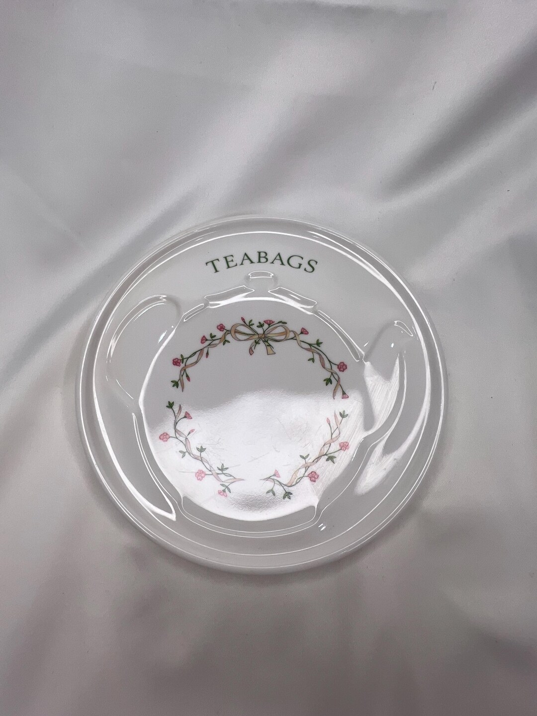 Rare Find. Johnson Brothers 1980s eternal Beau Melamine Teabag Holder ...