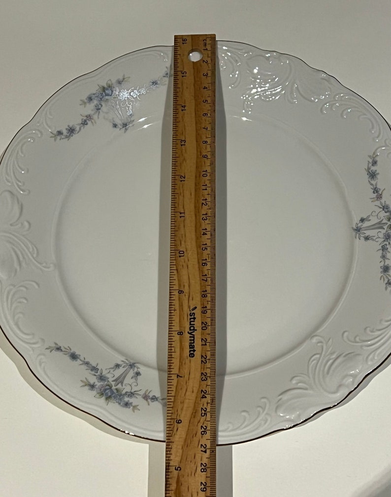 Wawel, Harbro, Chodziez Blue Floral Dinner Plates, Made in Poland - Etsy