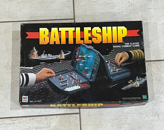 Battleship Game, War Ship Games, 1990s Board Game, Milton Bradley. - Etsy