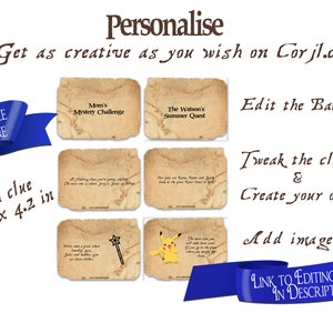 Ultimate Riddle Treasure Hunt Kit Scavenger Hunt Clues Party Game Home ...