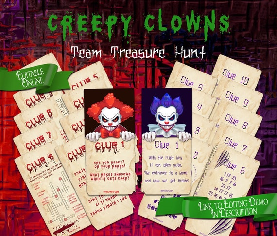 Scary Outdoor Treasure Hunt for Teenagers | Halloween Scavenger Hunt ...