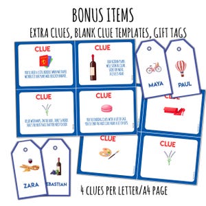 Surprise France Vacation Reveal Scavenger Hunt Clues, Jigsaw and ...