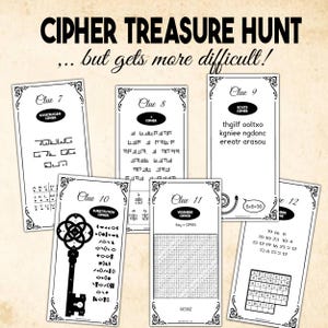Difficult Ciphers and Codes Scavenger Hunt Clues - Personalise ...