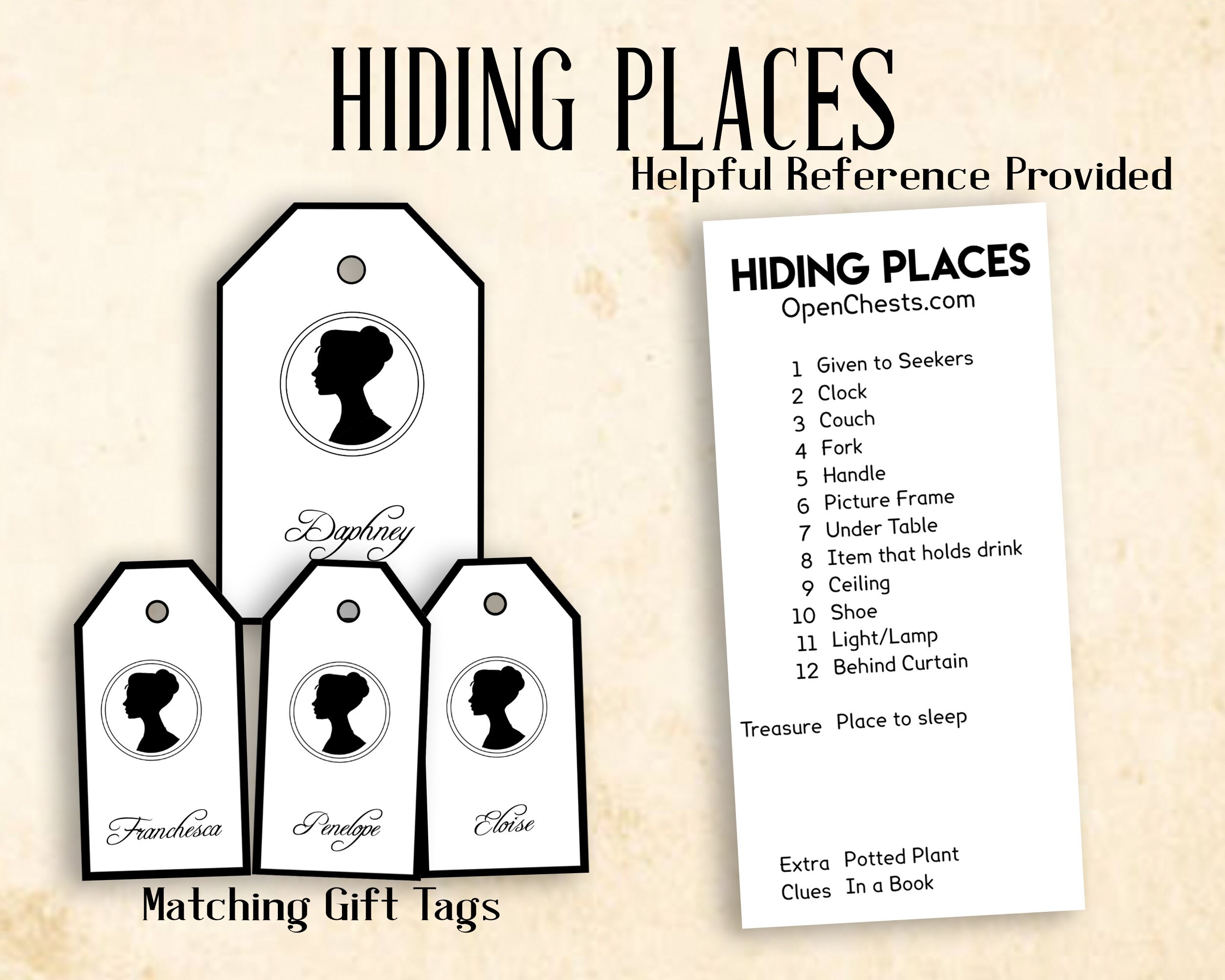 Victorian Themed Treasure Hunt Clues Adult Puzzles and Ciphers Editable ...