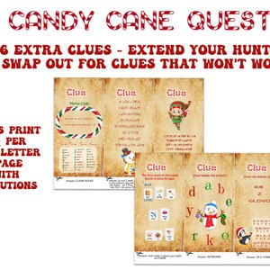 Indoor Christmas Treasure Hunt Clues for Older Kids | Editable ...