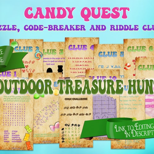 Logic Puzzle Scavenger Hunt Game for Kids Party Game - Etsy