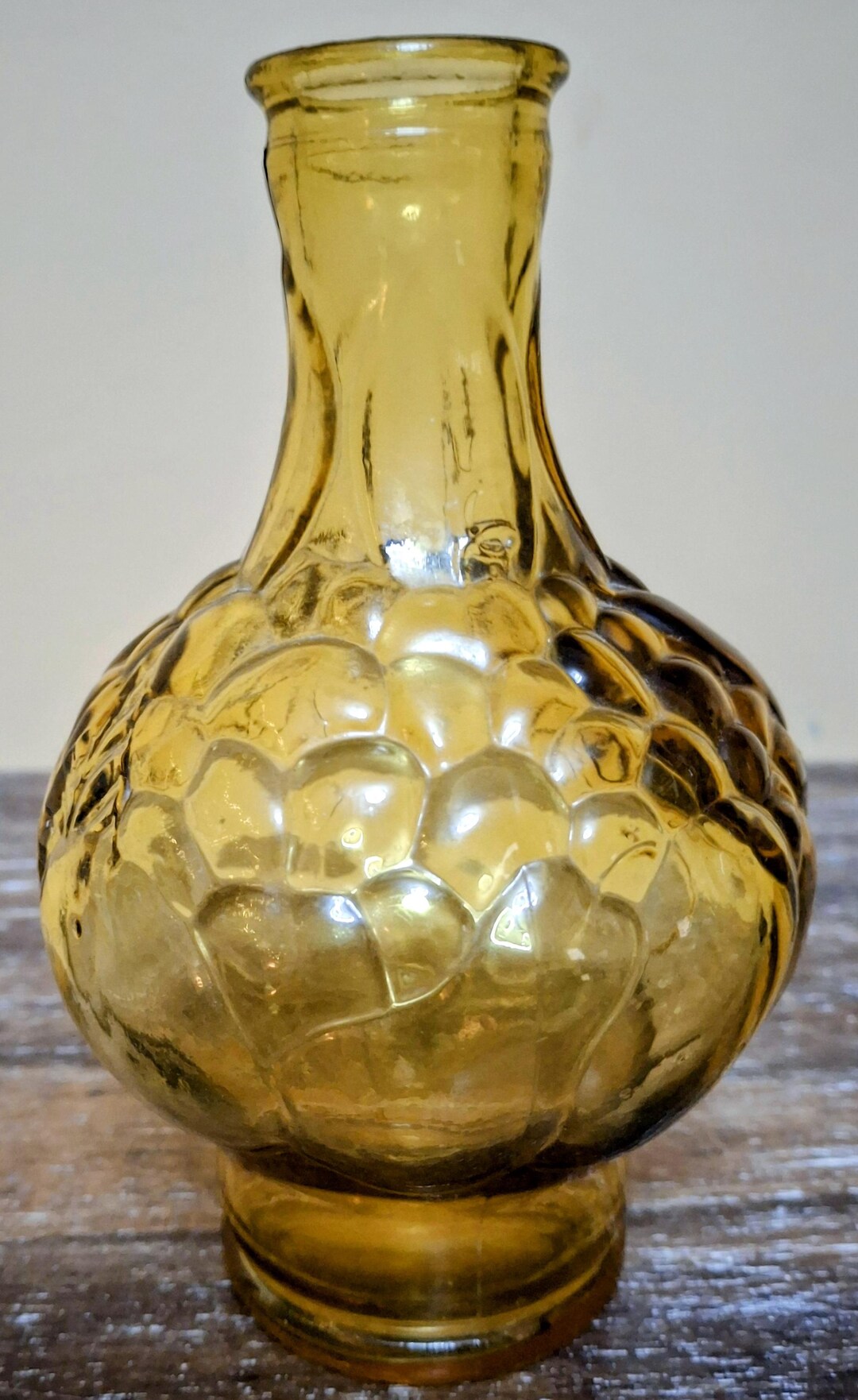 Vintage Wheaton Amber Glass Bud Vase | Mid-century Decor - Etsy