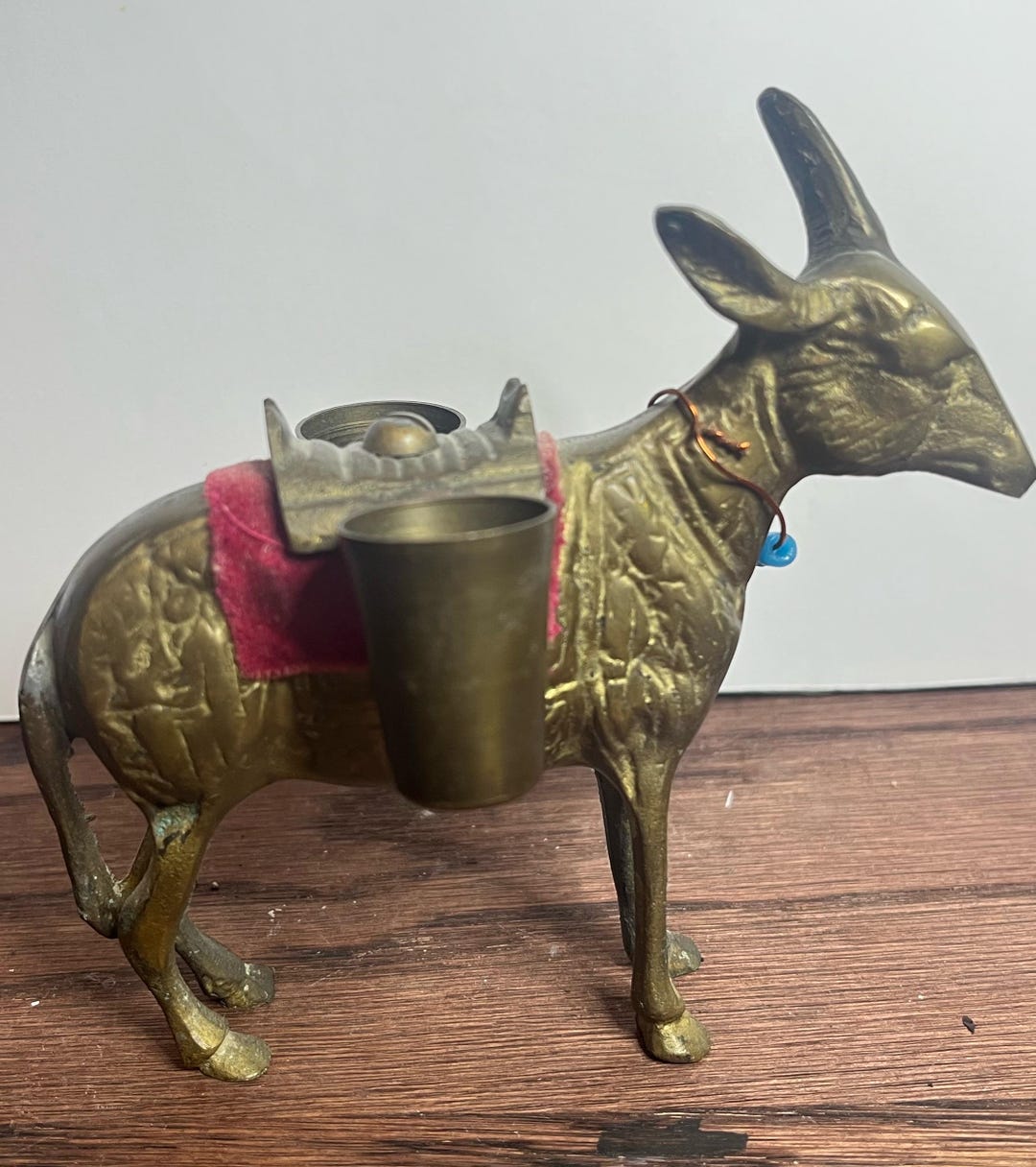 Solid Brass Burro Statue | Unique Animal Figurine | Rustic Home Decor ...