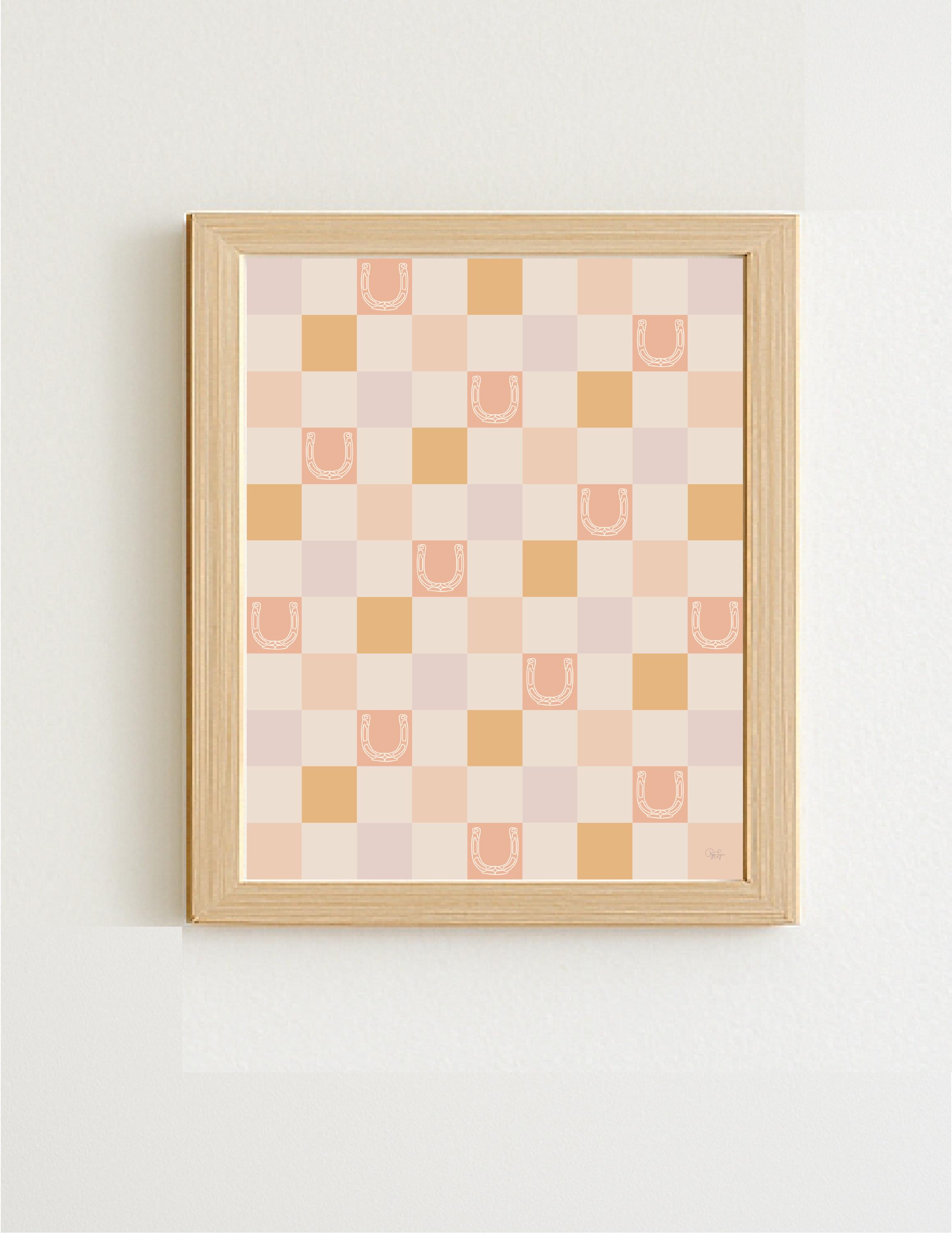 Checkered - Printable Artwork - Dusty Rose - Etsy
