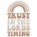 The Lords Timing - Printable Christian Art - Beige - Etsy