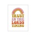 The Lords Timing - Printable Christian Art - Colorful - Etsy