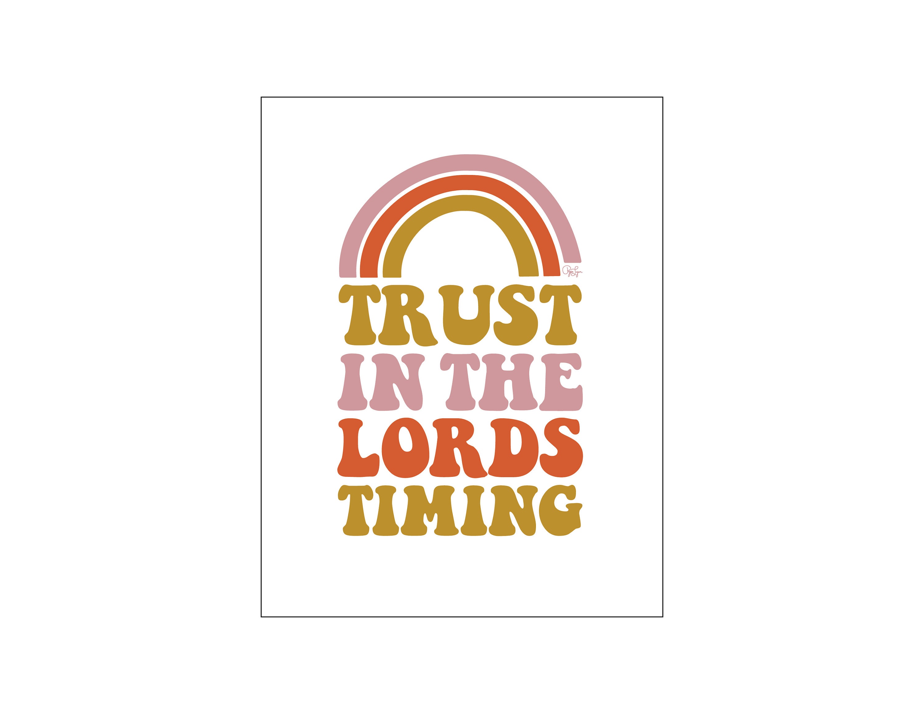 The Lords Timing - Printable Christian Art - Colorful - Etsy