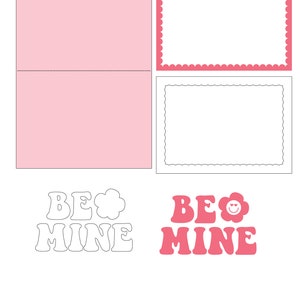 Be Mine - Valentines Day Card - SVG Download - Etsy