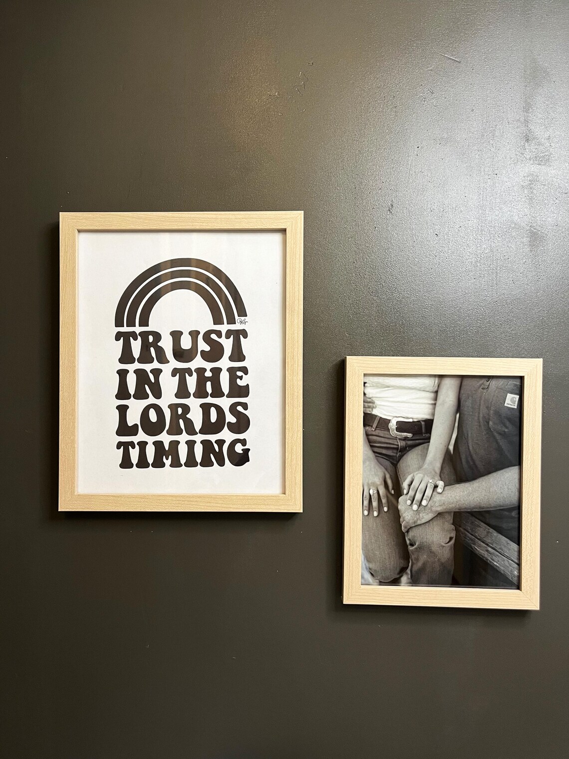 The Lords Timing - Printable Christian Art - Black and White - Etsy