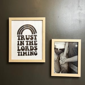 The Lords Timing - Printable Christian Art - Black and White - Etsy