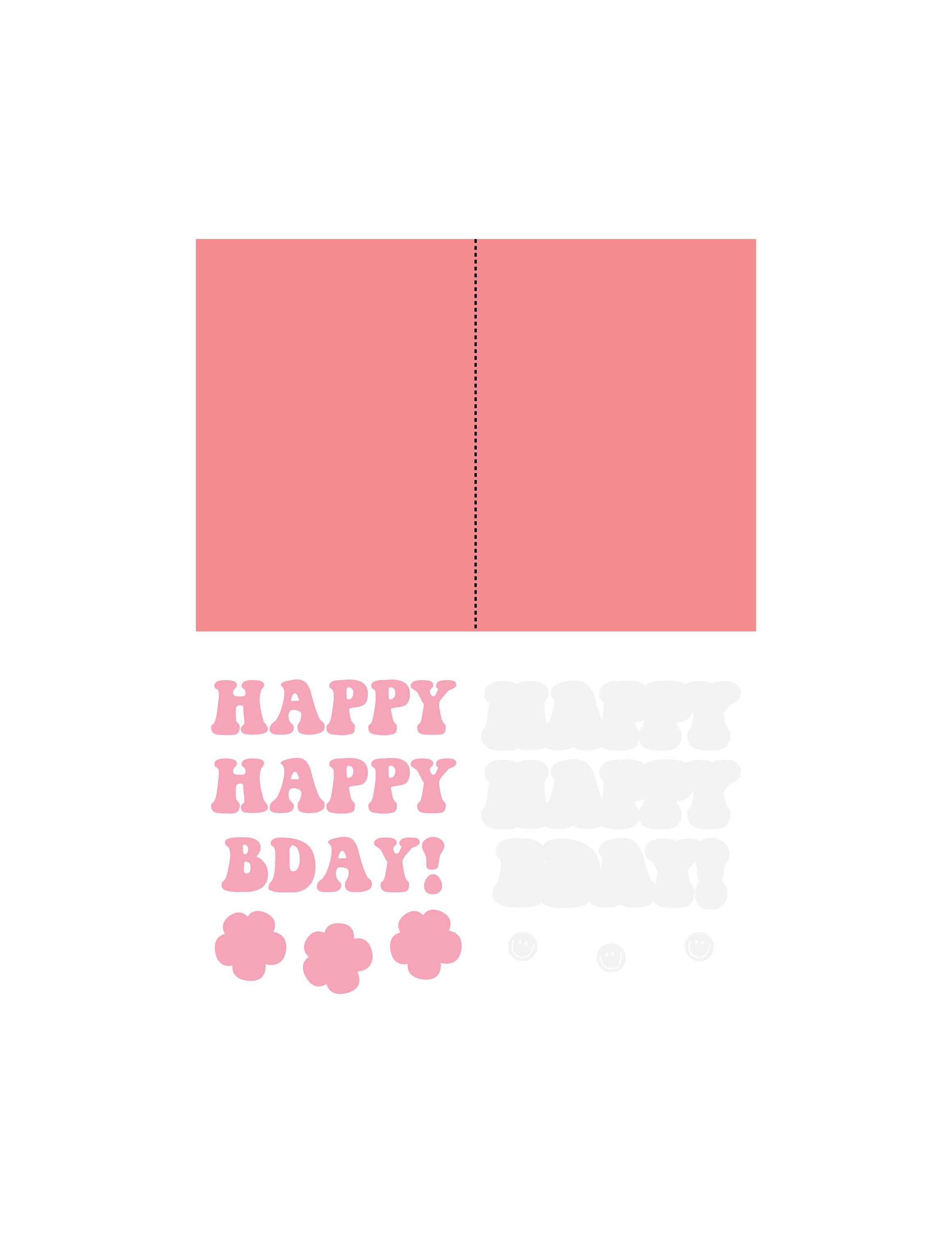 Groovy - Birthday Card- SVG Download - Etsy