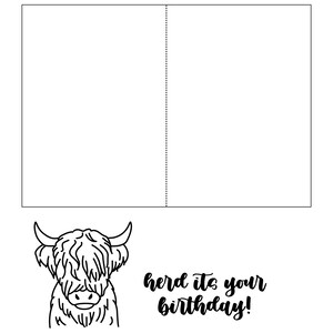 Herd Its Your Birthday - Birthday Card - SVG Download - Cricut DIY - Etsy