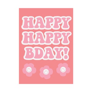 Groovy - Birthday Card- SVG Download - Etsy