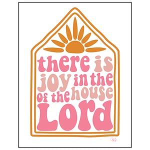 House of the Lord - Printable Christian Art - Colorful - Etsy