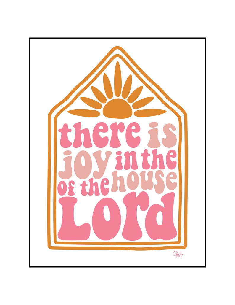 House of the Lord - Printable Christian Art - Colorful - Etsy
