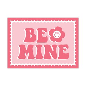 Be Mine - Valentines Day Card - SVG Download - Etsy
