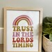 The Lords Timing - Printable Christian Art - Colorful - Etsy