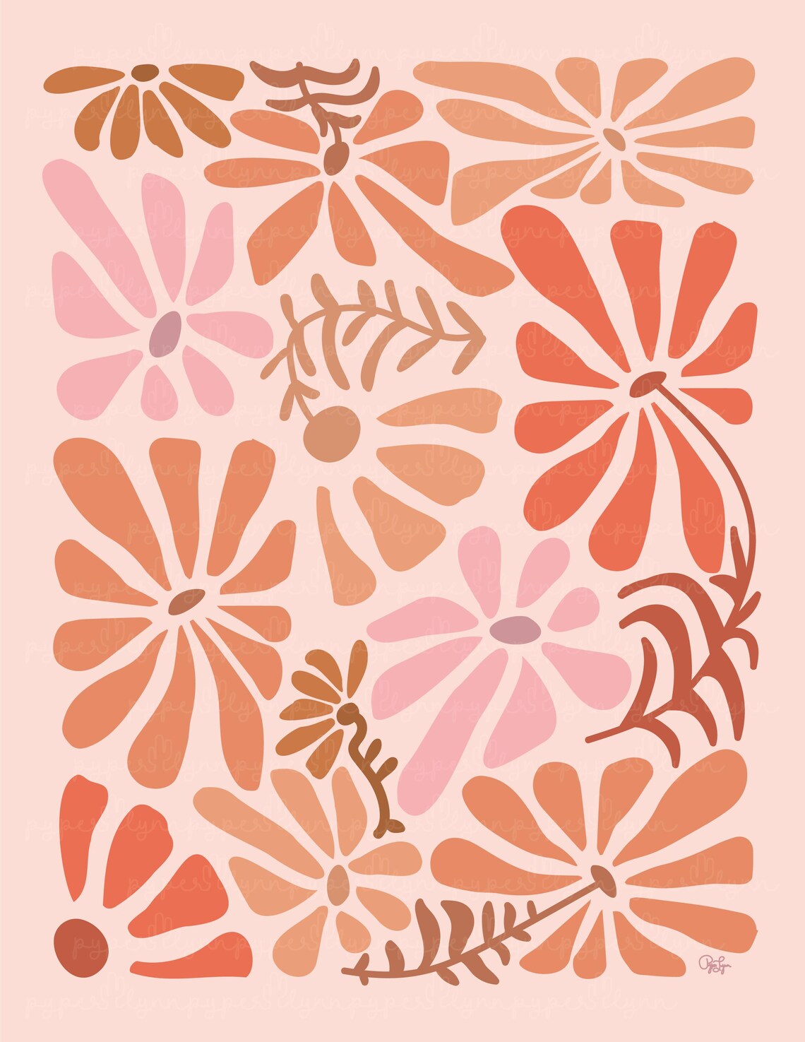 Sunny - Floral - Printable Artwork - Etsy