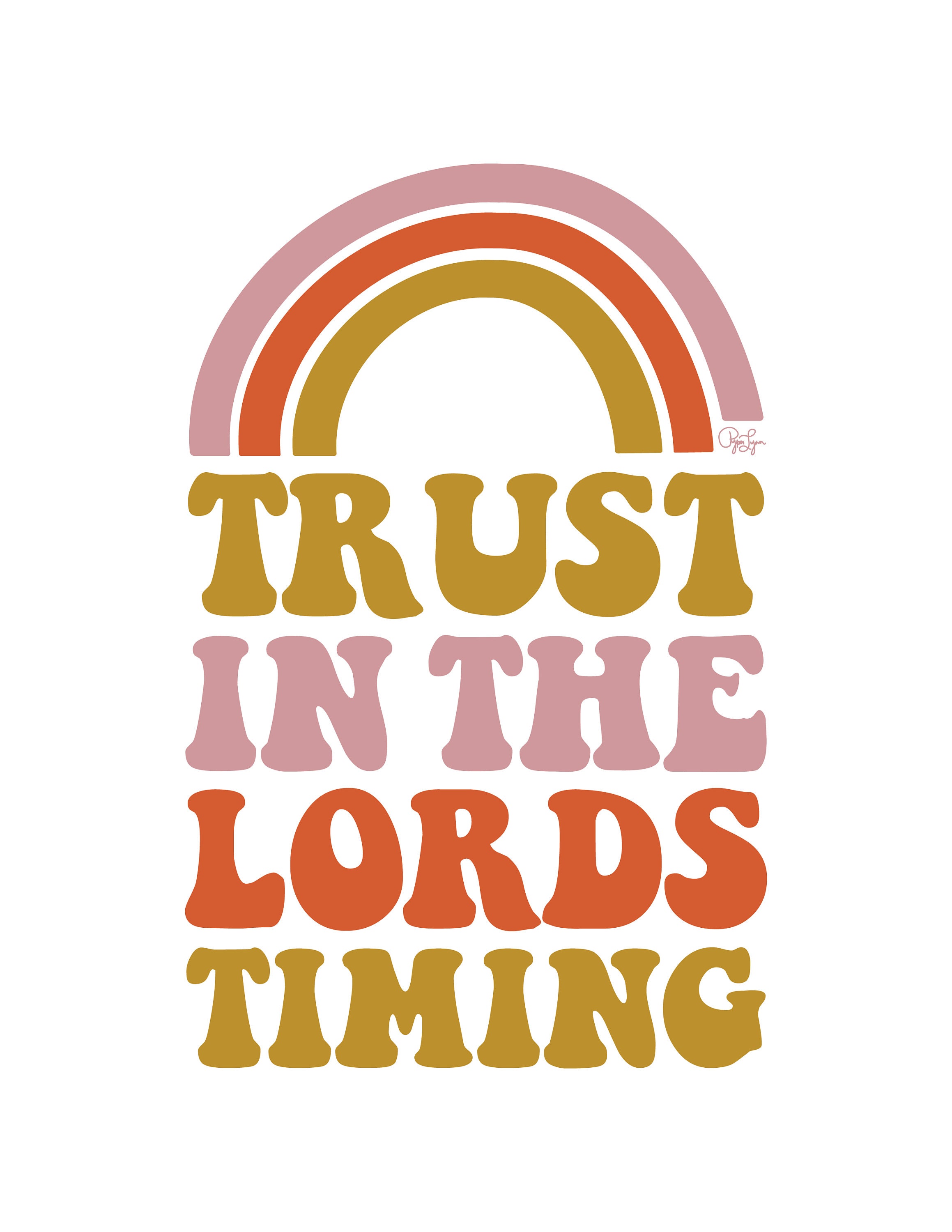 The Lords Timing - Printable Christian Art - Colorful - Etsy