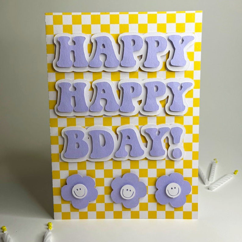 Groovy - Birthday Card- SVG Download - Etsy