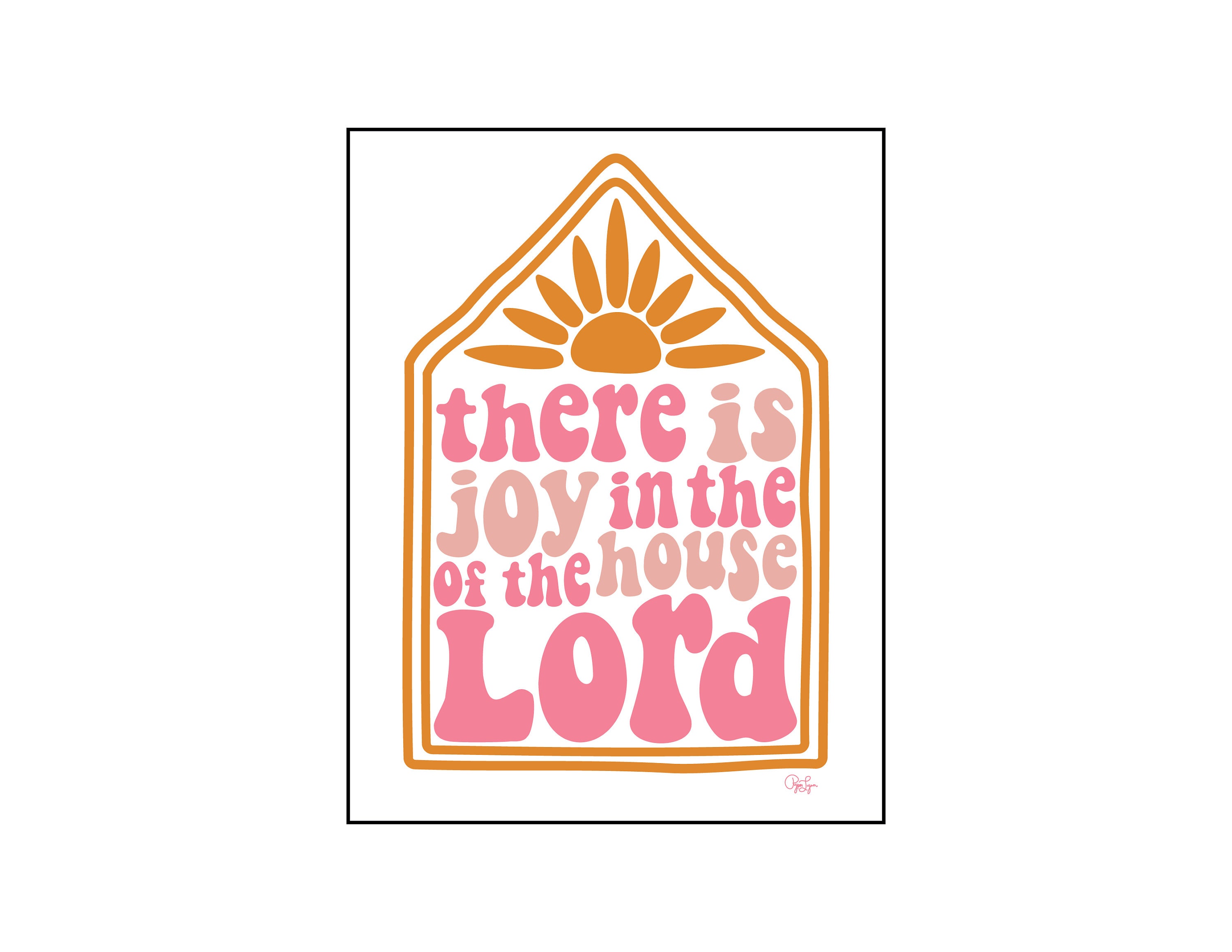 House of the Lord - Printable Christian Art - Colorful - Etsy