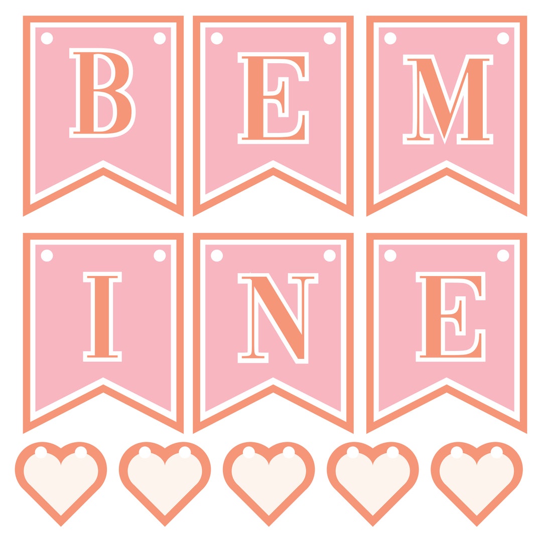 Be Mine - Valentines Banner - SVG Download - Etsy
