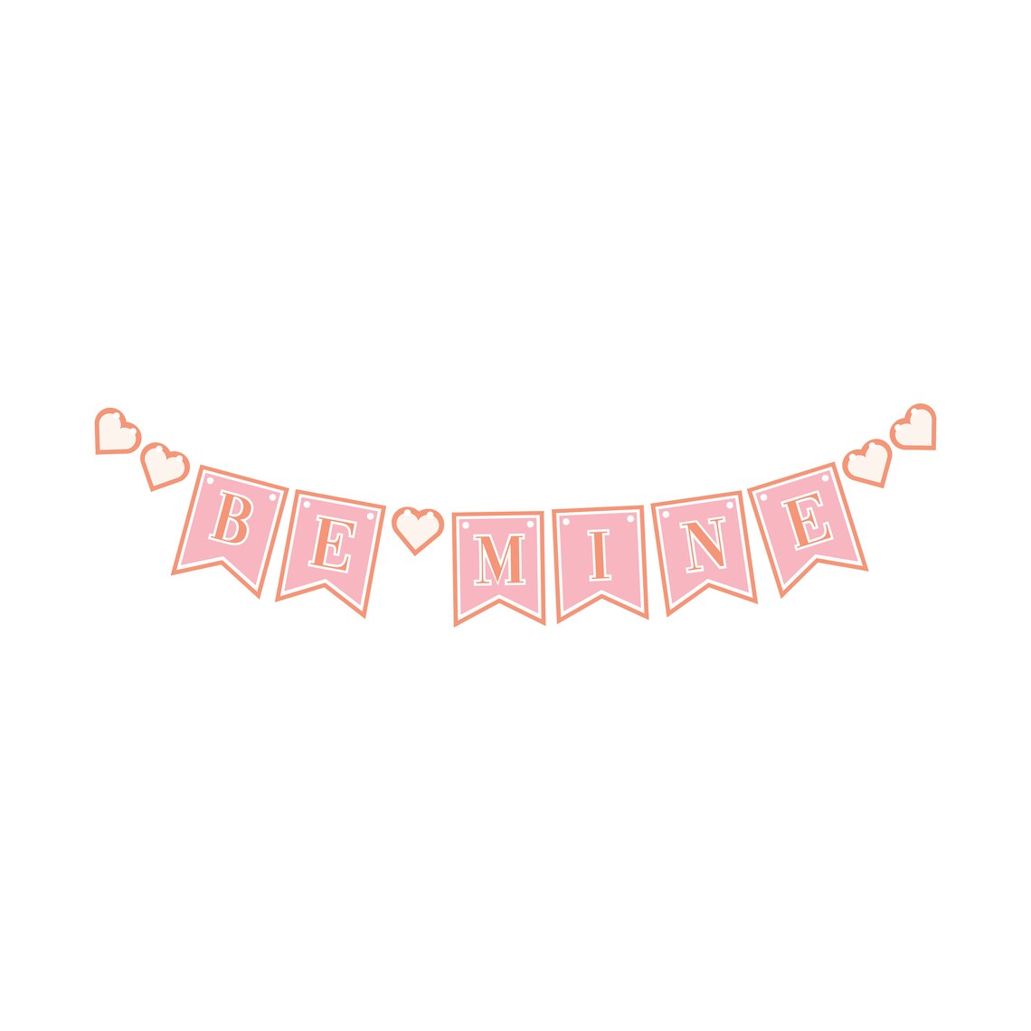 Be Mine - Valentines Banner - SVG Download - Etsy
