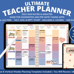 Digital Teacher Planner Goodnotes - Etsy