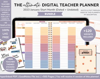 Digital Teacher Planner - Etsy