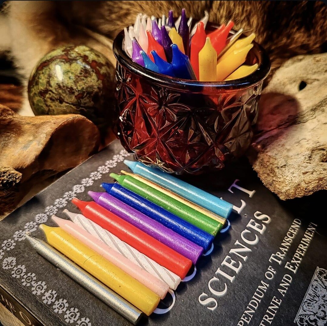 Very Small Coloured Spell Candles - Etsy