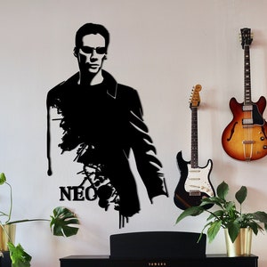 Neo the Matrix Metal Wall Art, Matrix Wall Art, Matrix Wall Decoration ...