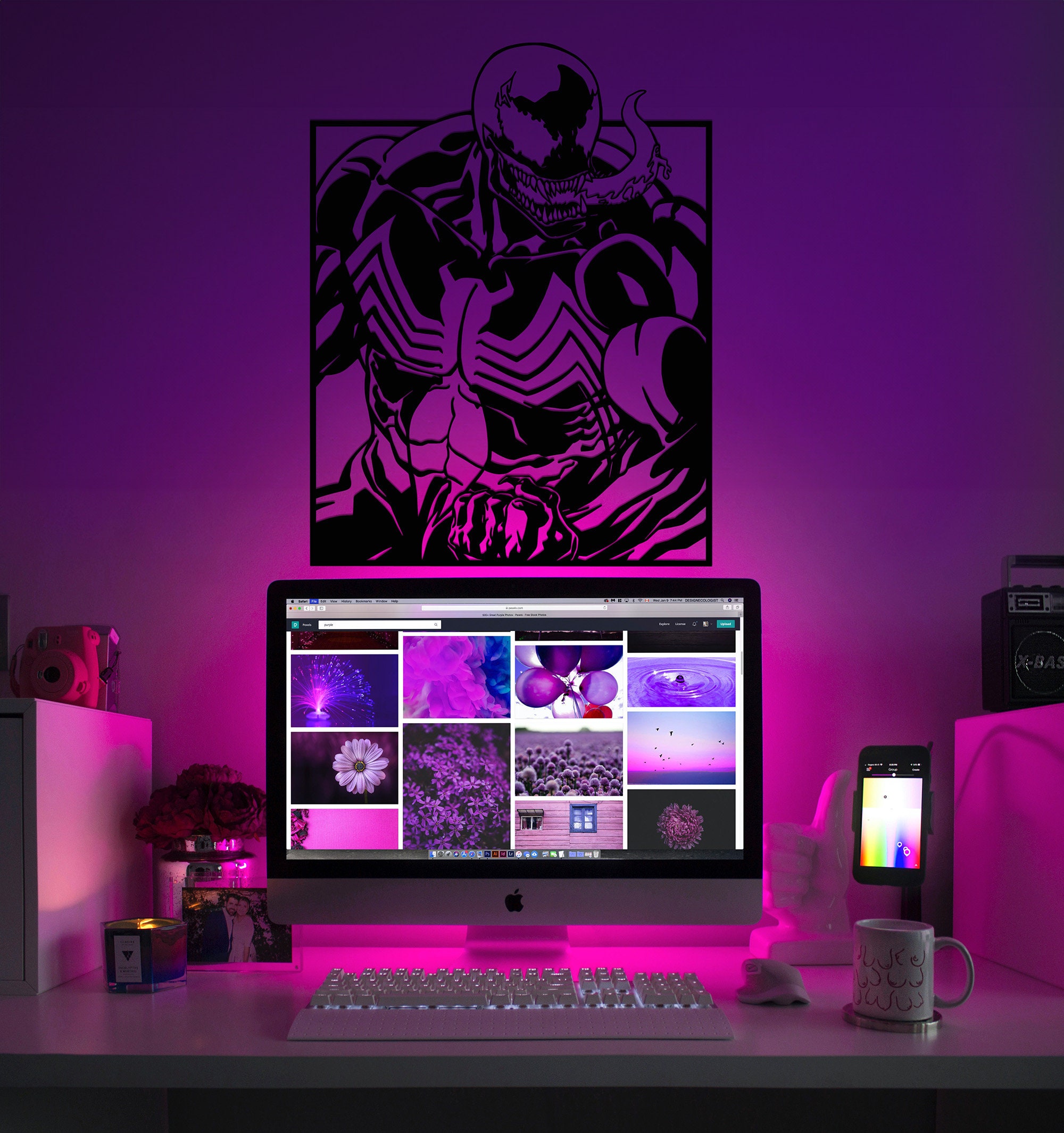 Venom Metal Wall Art, Venom Art, Marvel Comics Wall Art, Venom Movie ...