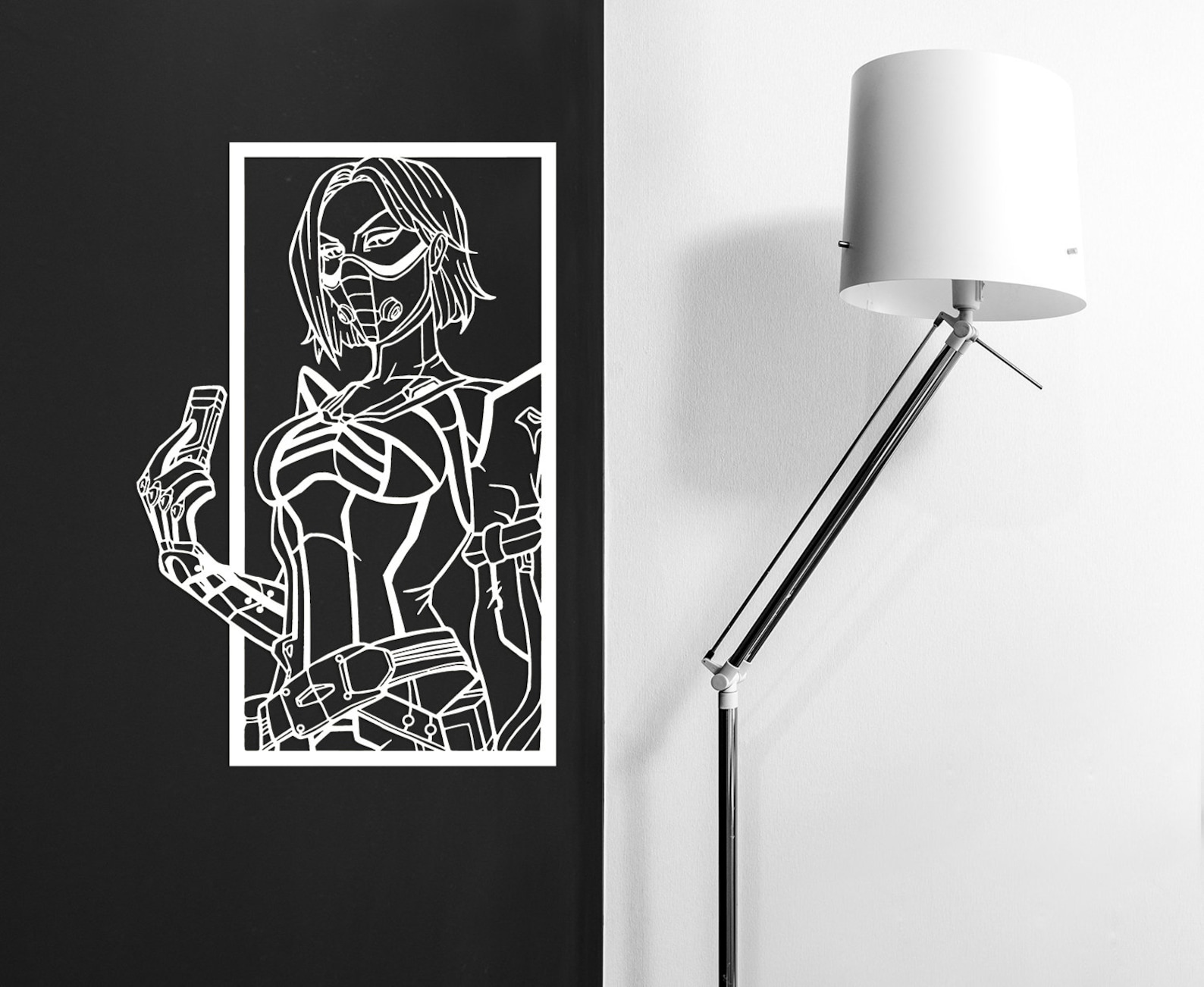 Viper Metal Wall Art, Valorant Wall Decor, Viper Art, Lol, Valorant Fan ...