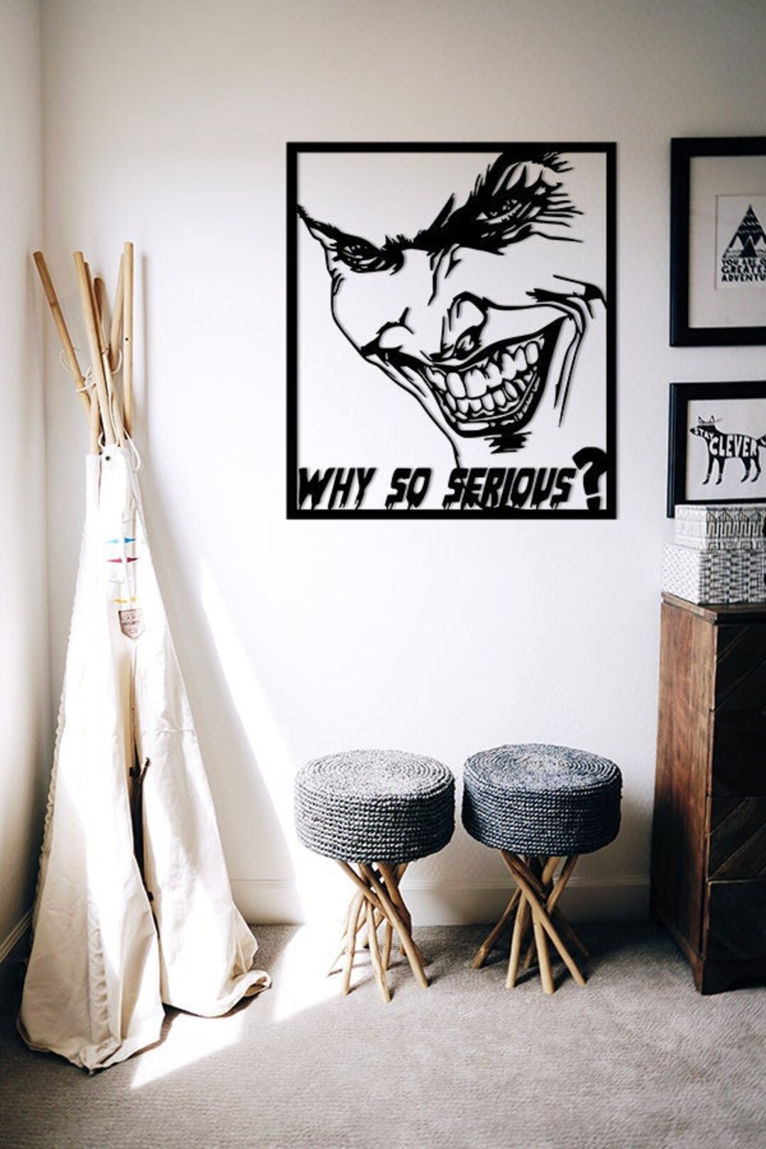 Joker Metal Wall Art, Joker Art, DC Comics Wall Art, Joker Movie Wall ...
